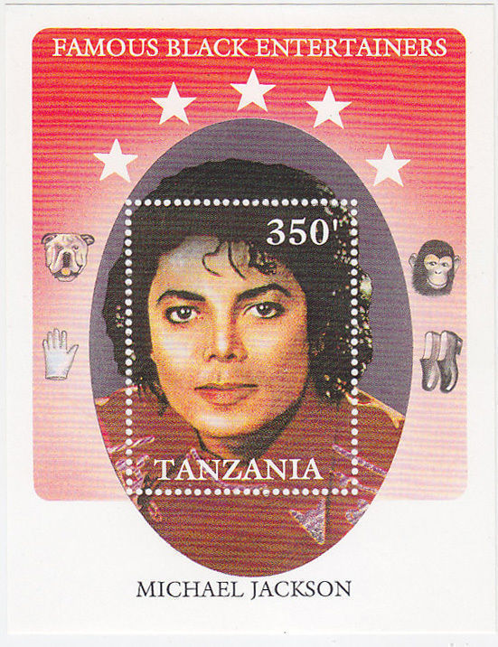 Michael Jackson Timbre Feuillet TANZANIA Oversized Stamp Sheet 1990 | eBay