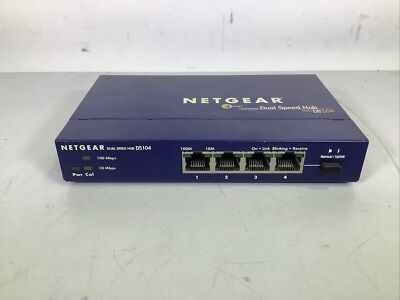 NETGEAR DS104 - 4 Port Ethernet Hub - NG N4B | eBay