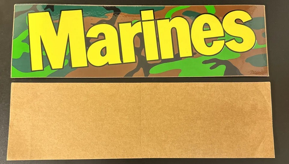 MARINES Bumper Sticker - USA Camo Decal | eBay