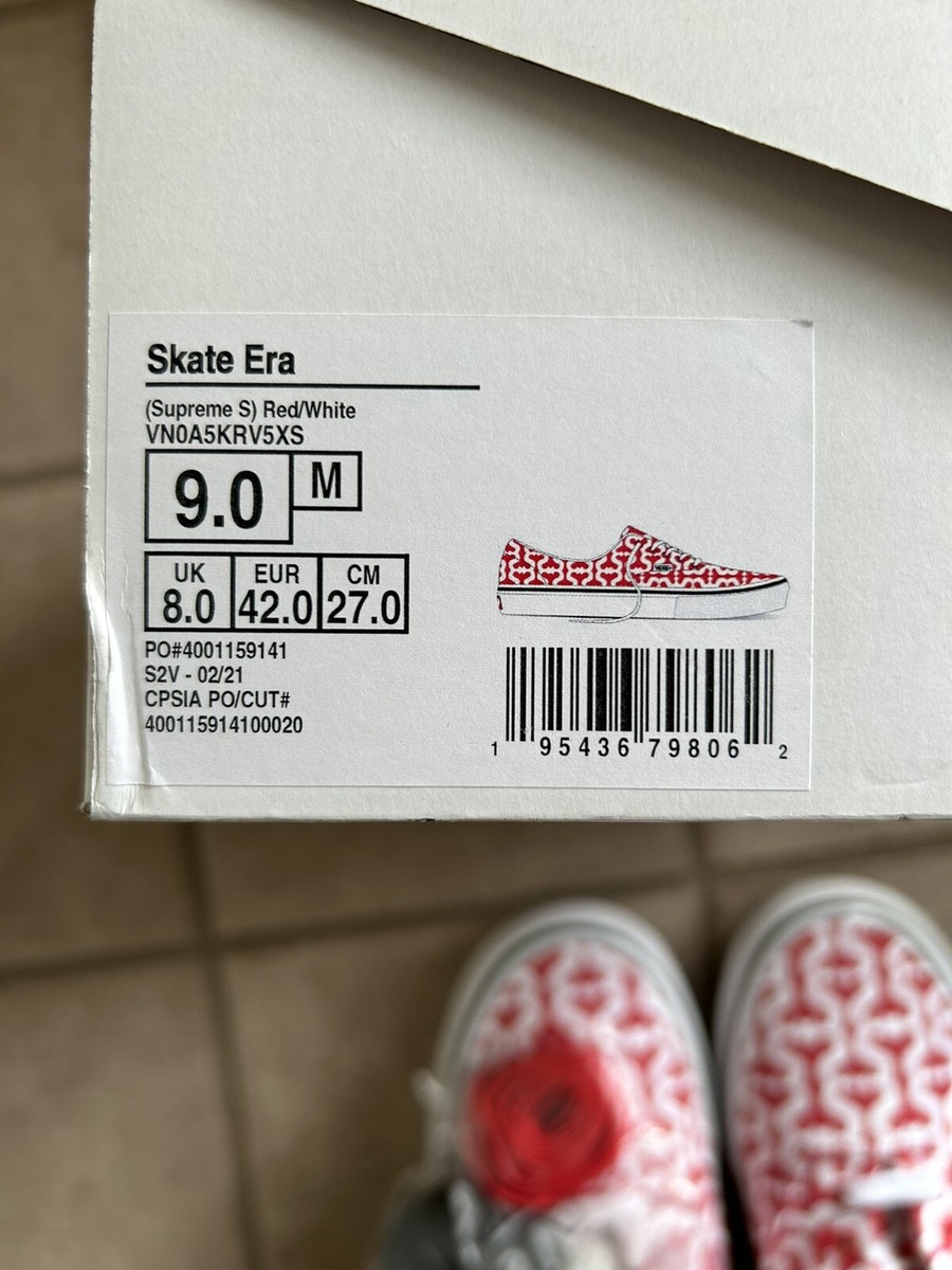 Supreme x Vans monogram s red size 9 men's (VNOA5KRV5XS) | eBay Supreme x Vans monogram s red size 9 men's (VNOA5KRV5XS) | eBay