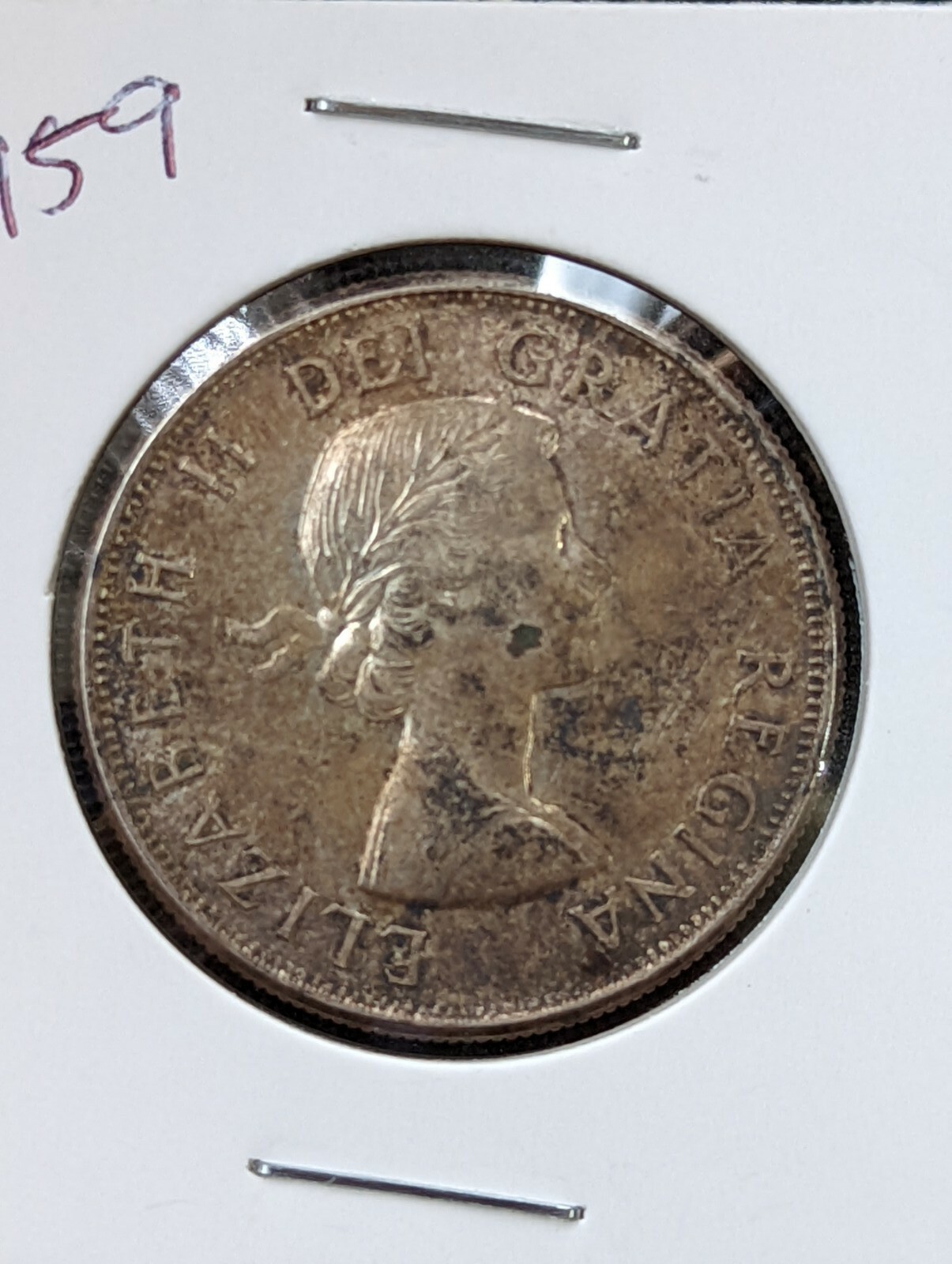 Silver 1959 Canada 50 Cent Half Dollar Silver 1959 Canada 50 Cent Half Dollar