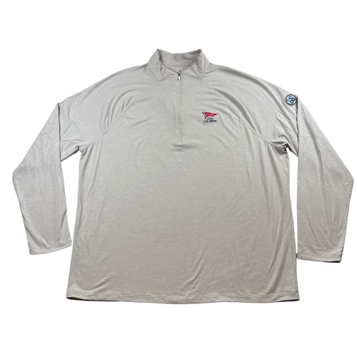 LACC US Open Shirt Mens XL Gray G/Fore Quarter Zip Long Sleeve PGA Golf ...