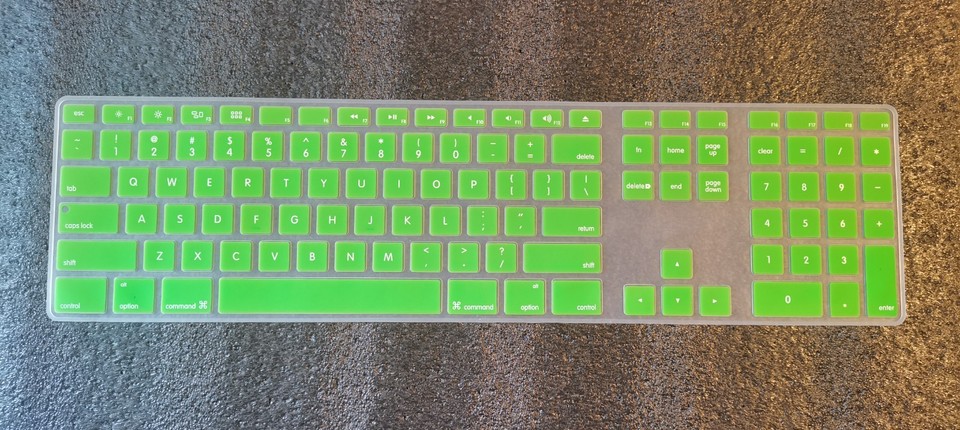 Keyboard skin iMac G6 Wired USB Keyboard with Numeric Keypad A1243 ...