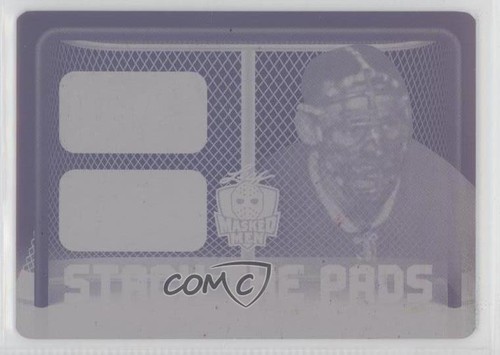 2017 Leaf Masked Men - Stack the Pads Jacques Plante #SP-08 Printing ...