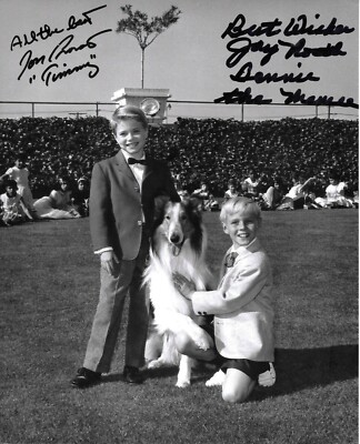 JAY NORTH and JON PROVOST Autographed Photo with Lassie | eBay