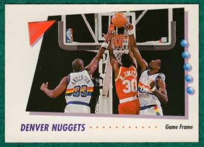 Denver Nuggets Game Frame - 1991-92 SkyBox #411 - Basketball Card | eBay