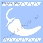 CHILI PEPPER STENCIL SOUTHWESTERN BORDER PAINT ART STENCILS CRAFT ...