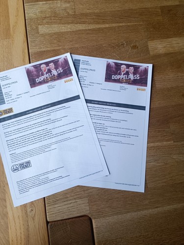 Stahlwerk Doppelpass On Tour Oberursel 26.0.24 2 Tickets | eBay.de