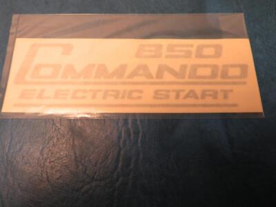 Norton 850 Commando Electric Start silver decal vinyl transfer 6.5"x2 ...