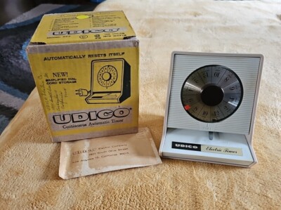 UDICO Continuous Automatic Timer Vintage MCM w/ Box Works! | eBay
