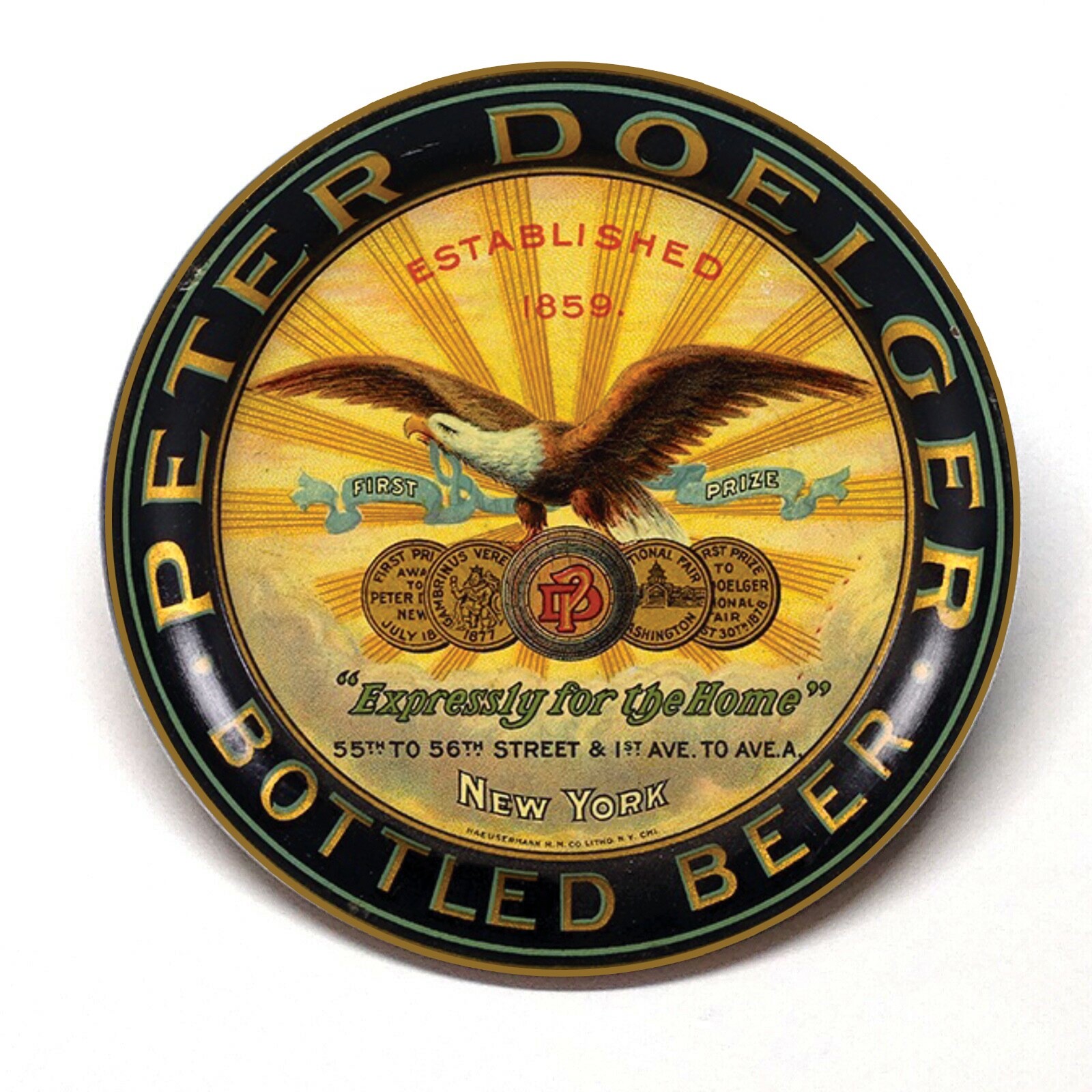 Peter Doelger Bottled Beer Advertising Pocket Mirror Vintage Style | eBay