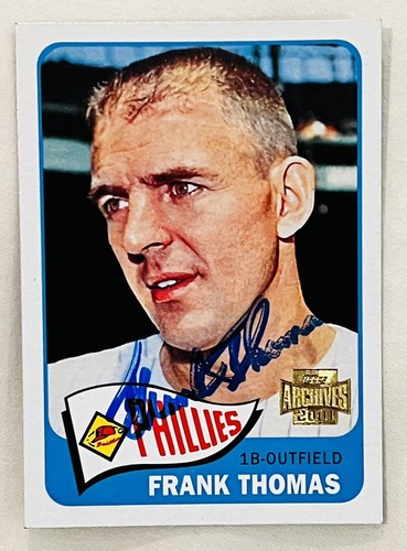 Frank Thomas SIGNED AUTOGRAPH 2001 Topps Archives Card Philadelphia ...