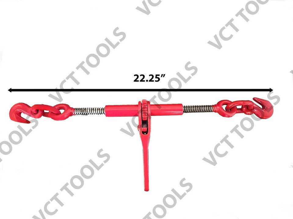 4PC 1/4" or 5/16" Ratchet Load Binder & Chain Set Equipment Tie Down ...