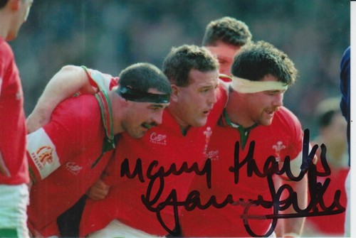 WALES HAND SIGNED GARIN JENKINS 6X4 PHOTO RUGBY UNION 6. | eBay