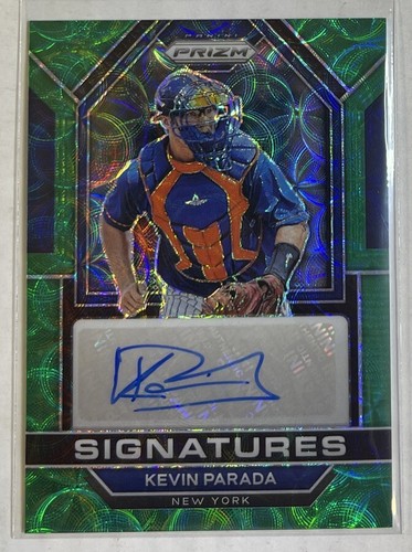 Kevin Parada 2023 Panini Prizm Green Scope Prizm Rookie Auto #d 4/75 # ...