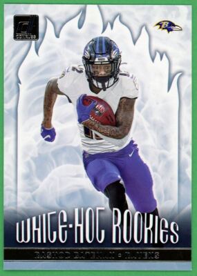 2021 White-Hot Rookies Rashod Bateman Rookie Baltimore Ravens #WHR-RBA ...