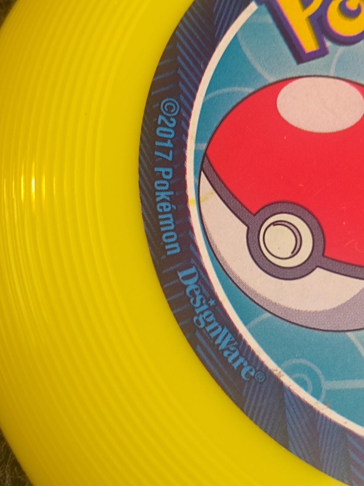 Designware Pokemon Mini Frisbee Yellow Flying Disc Pikachu 2017 - //WE ...