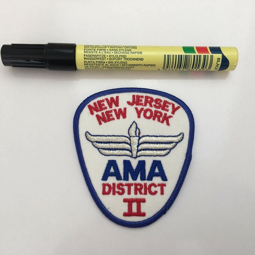 Vintage AMA Academy Of Model Aeronautics Sew On Patch District II New ...
