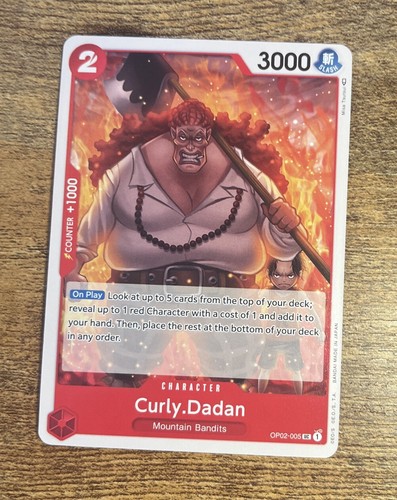 One Piece CCG Curly Dadan OP02-005 Uncommon Paramount War English | eBay
