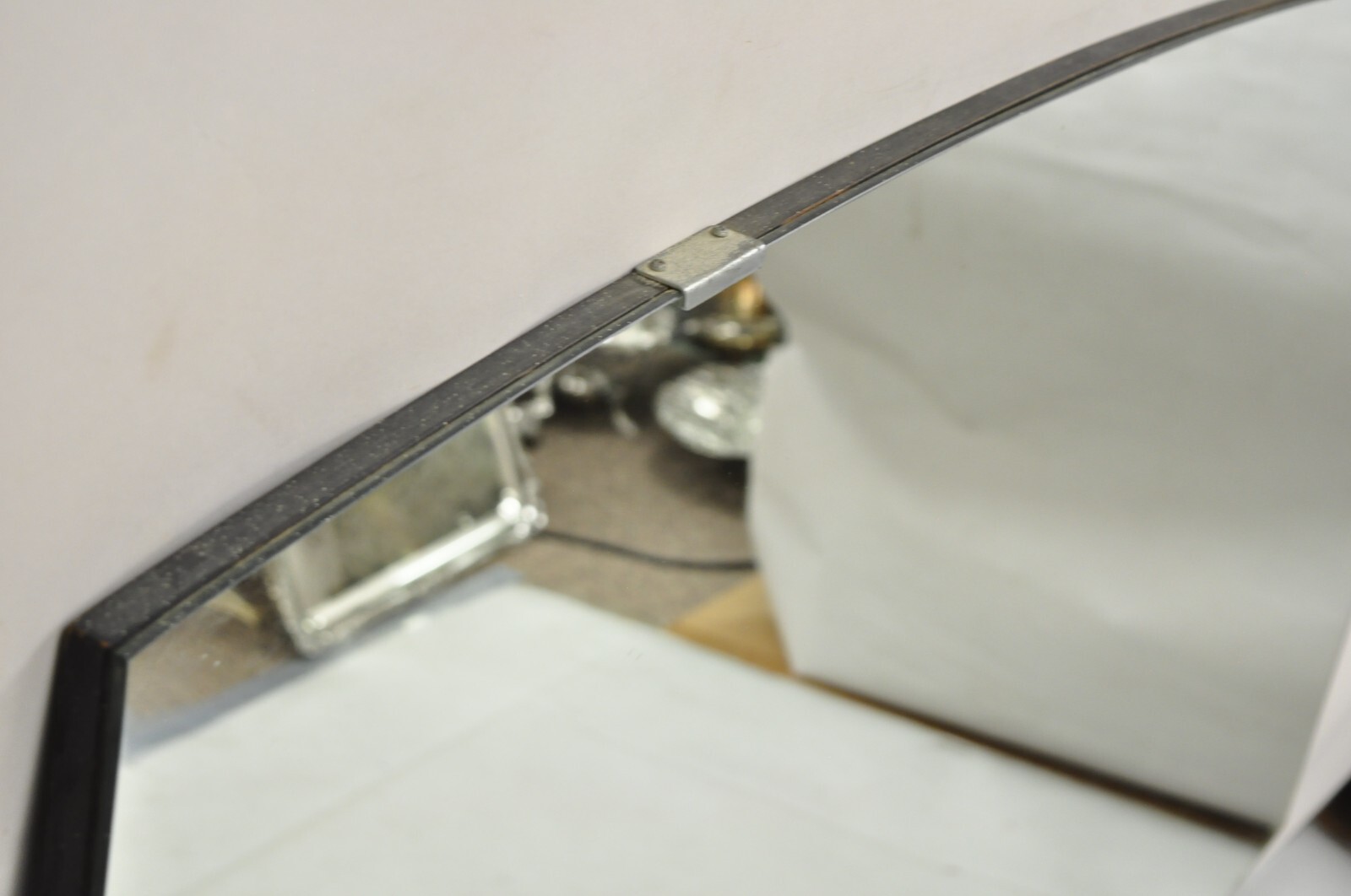 Vintage Rway Mid Century Modern Minimalist Glass Rectangular Bowed Wall ...