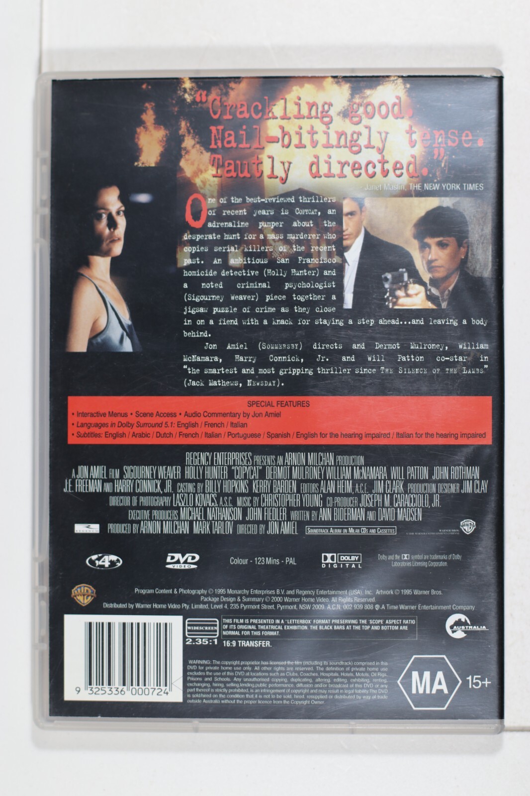 Copycat (DVD, 1995) 9325336000724 | eBay Australia