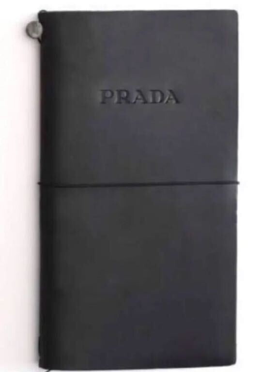 NEW PRADA Traveler's Company Limited Note Book Leather Cover Regular ...