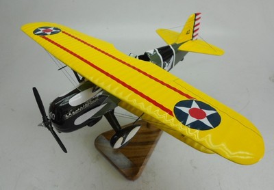 P-6 Hawk Curtiss USA Fighter Airplane P6 Mahogany Kiln Dry Wood Model ...