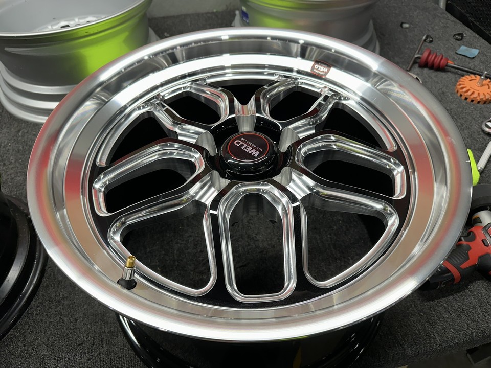 Blemished Single 18x11 Black Milled Wheel Weld Racing Laguna S107 5x4 ...