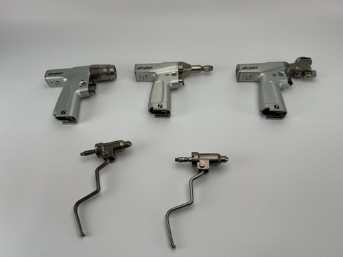 Stryker System 7 Dual trigger drill, sagittal saw, recip saw, collets ...