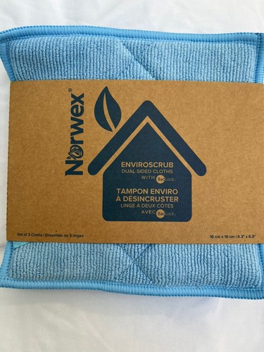 Norwex 3 Enviro&Scrubs, one side is made of Envirocloth and other a ...