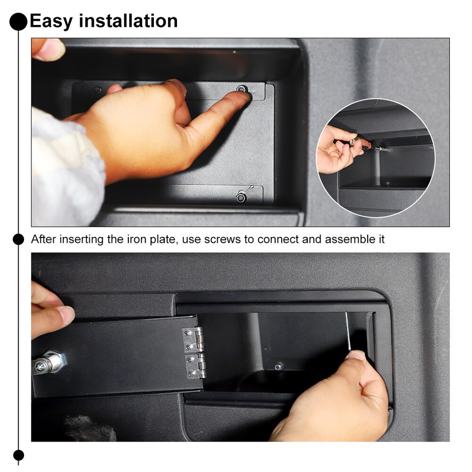 Rear Trunk Side Vault Safe Box Cargo Storage Lock Box For 2021-2024 ...