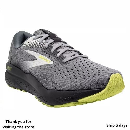 Brooks Men's Ghost 16 Running Shoes,Color: Primer/Grey/Lime | eBay