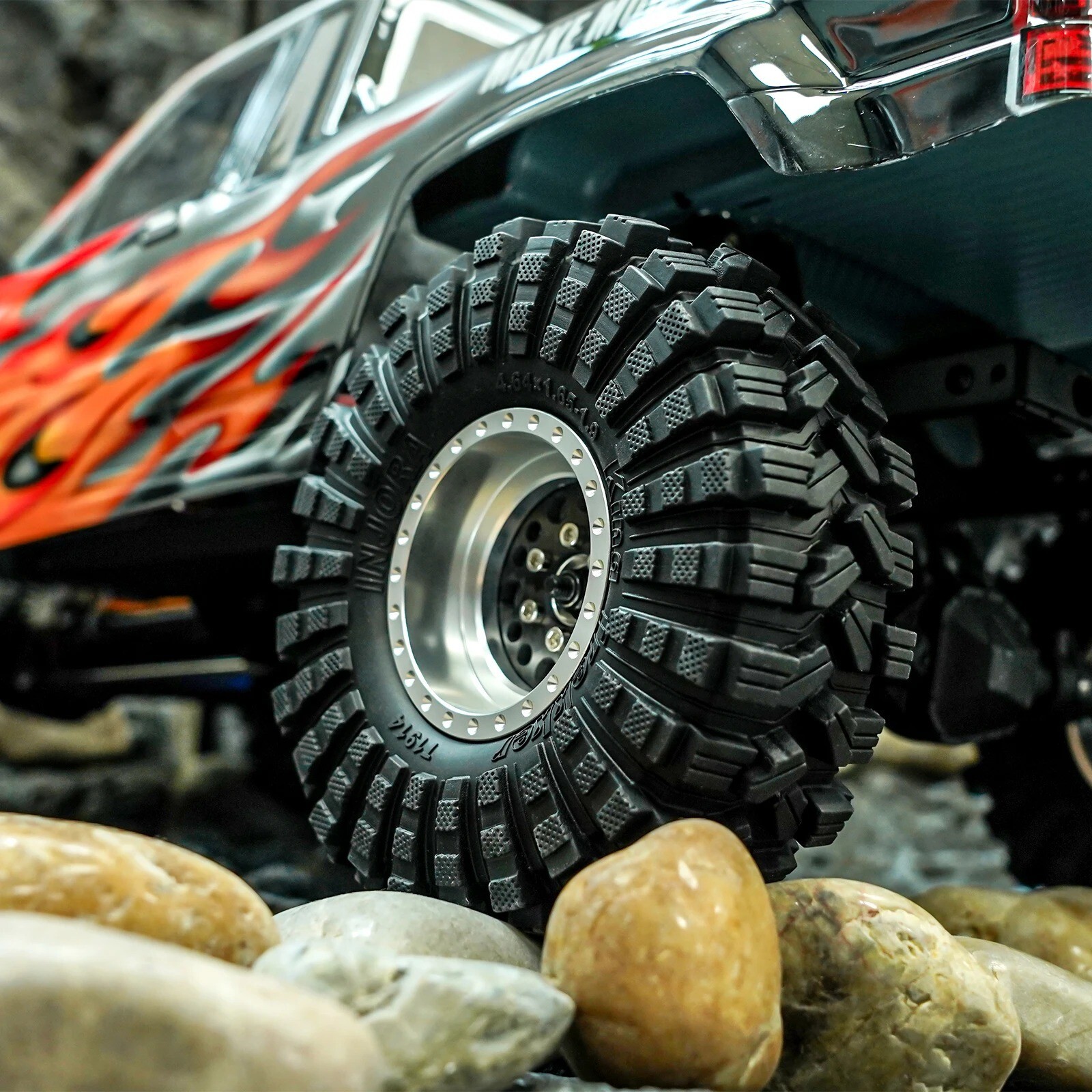 INJORA King Trekker 118*42mm 1.9" Terrain Wheel Tires for 1/10 RC ...