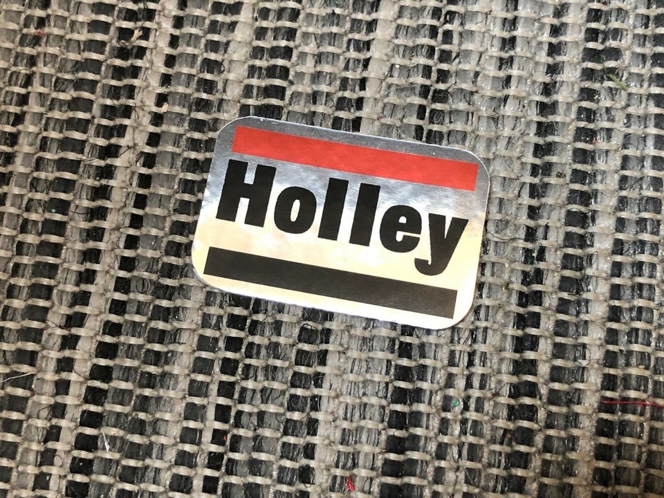 Holley Sticker Decal Chrome Silver Factory For Carb Carburetor ...
