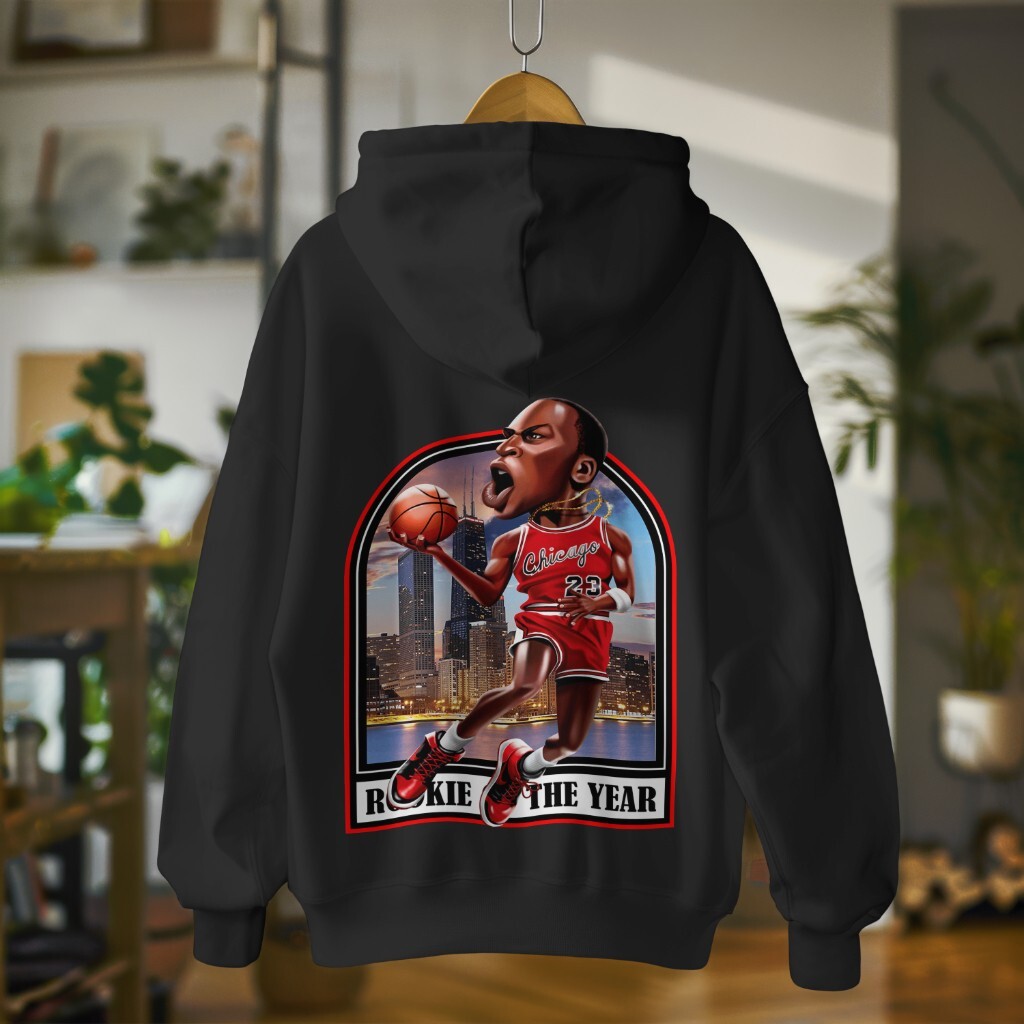 Rookie of the Year Graphic Hoodie to Complement Air J4 Fear Sneaker Hood