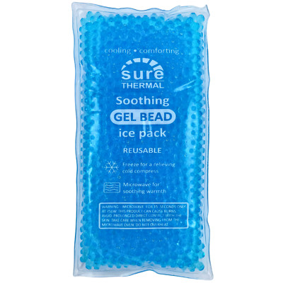 Gel Bead Ice Pack Reusable Microwave/Freezer Safe - Soothing-Cooling ...