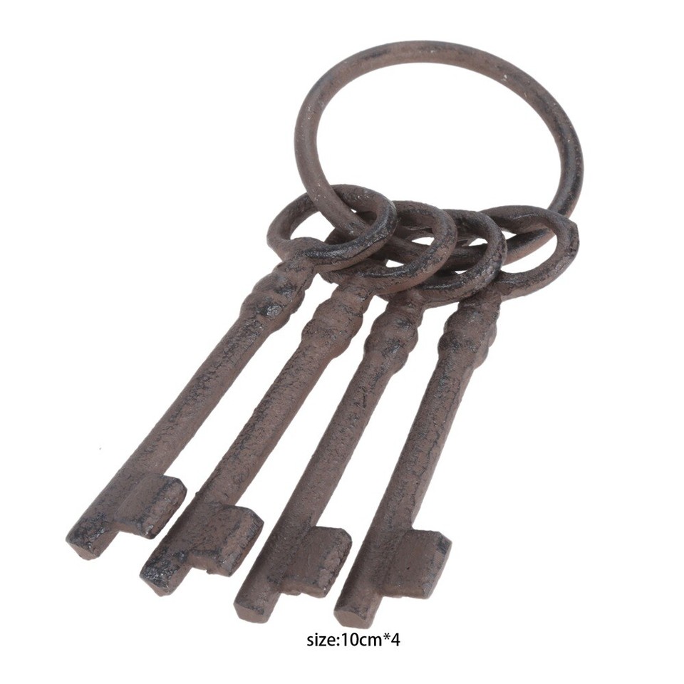 1set European Wine Cellar Key Castle Key Iron Ornament Collection Home ...