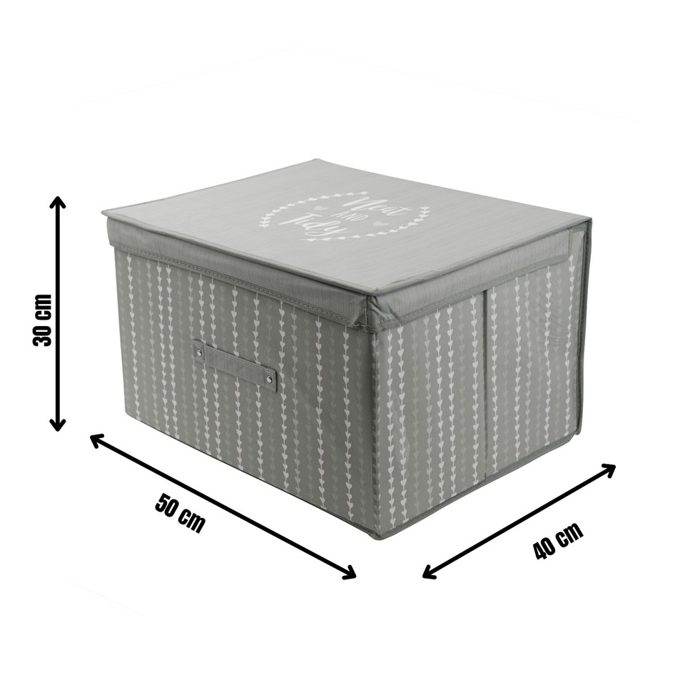 Large Collapsible Storage Box Folding Jumbo Storage Chest Kids Room Toy ...