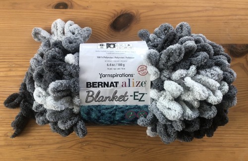 BERNAT ALIZE BLANKET-EZ LOOP YARN Blue And Grey - NEW | eBay