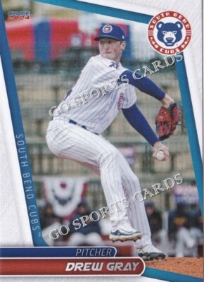 2024 South Bend Cubs Drew Gray RC Rookie Card Cubs Minor League | eBay