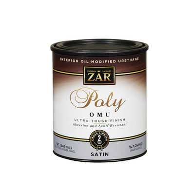 ZAR 36212 Interior Polyurethane OMU, Oil Modified, Wood Finish, Satin ...