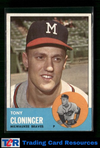 1963 Topps #367 Tony Cloninger | eBay