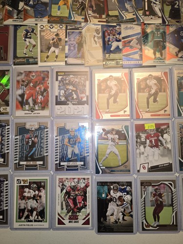 Huge NFL Sports Card Collection All Rookie Cards Lot Of 100 Parallel ...