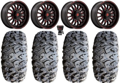 Fuel ARC 20" Wheels Red 35" MotoClaw Tires Textron Wildcat XX | eBay