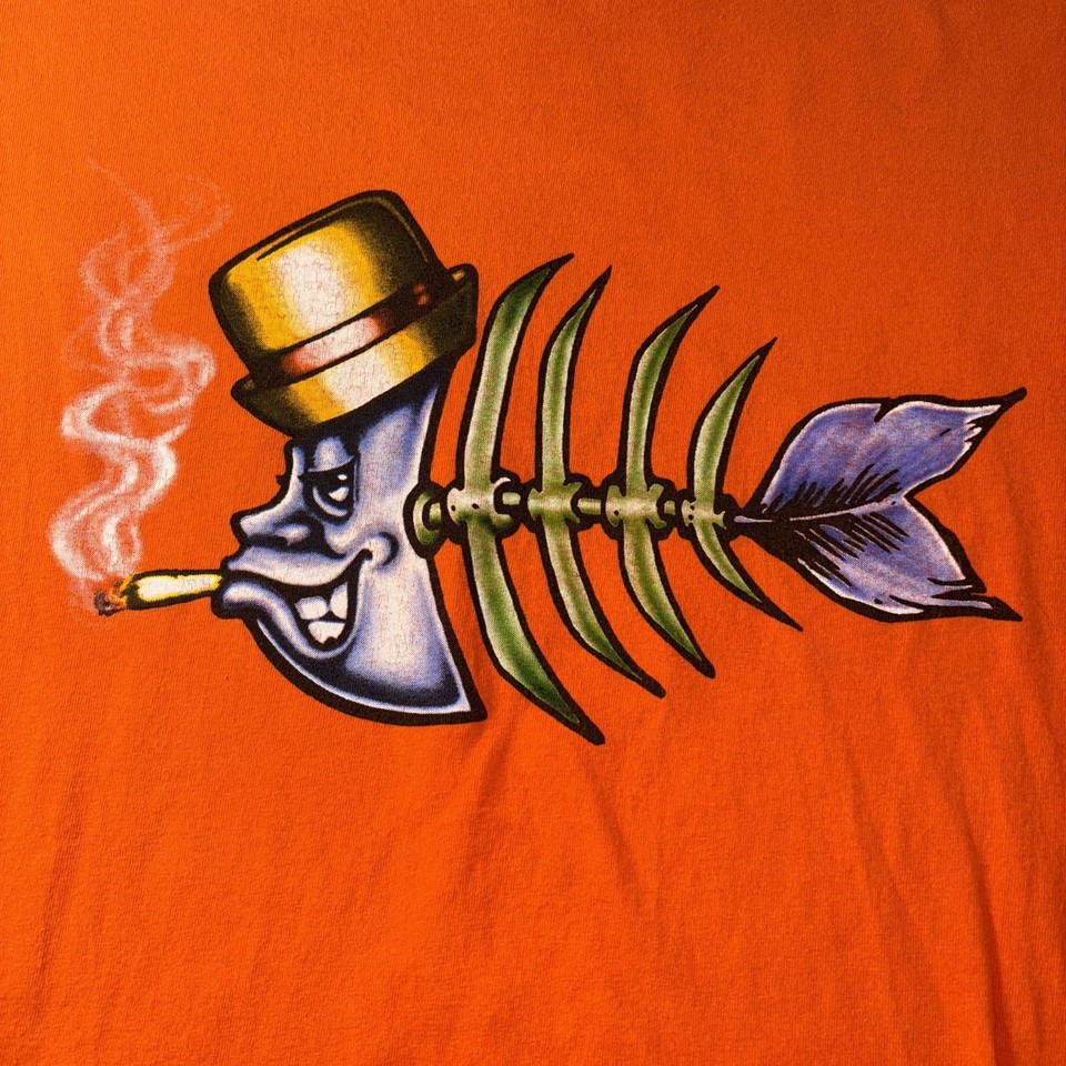Fishbone Vintage Men’s Band T-shirt Orange Large Fishbone Soldier Ska ...
