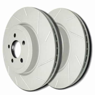 SP Performance T03-3324 Slotted Brake Rotors ZRC Coating L/R Pr Front ...
