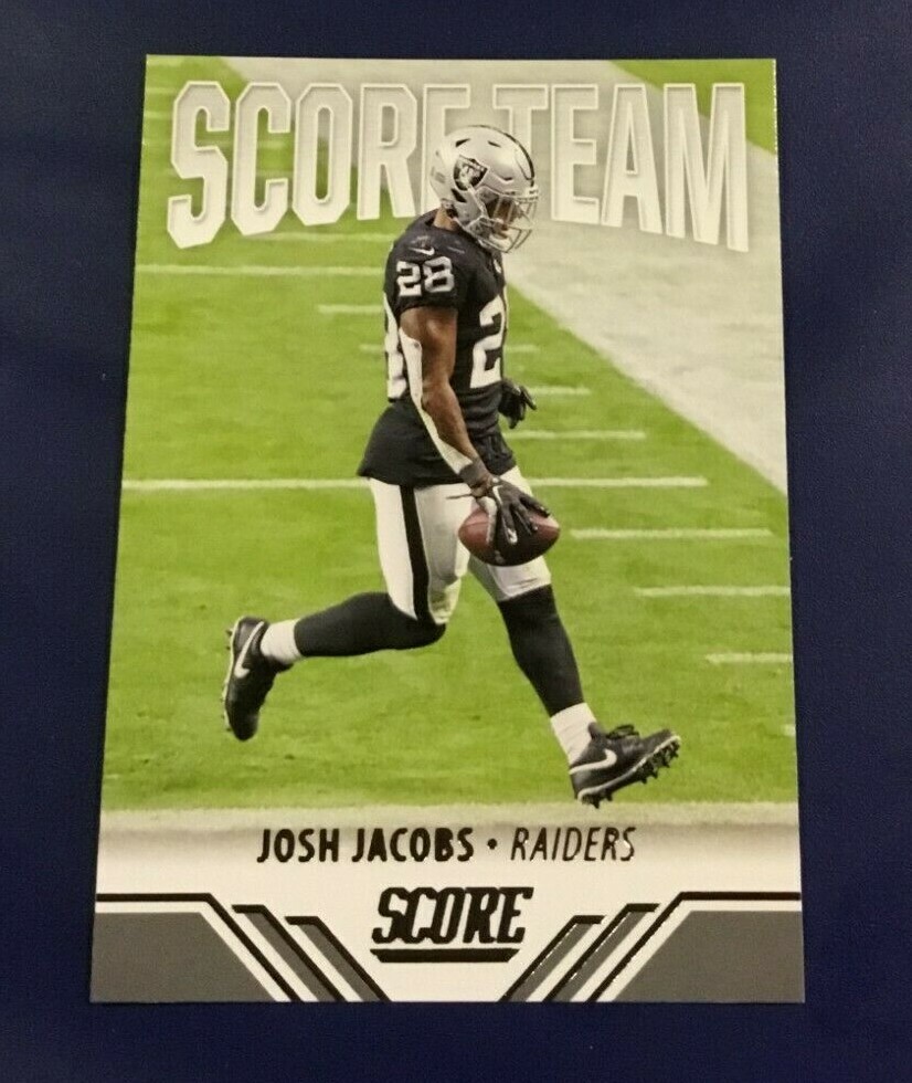 2021 Score # ST18 JOSH JACOBS Score Team Las Vegas Raiders Pack Fresh ...