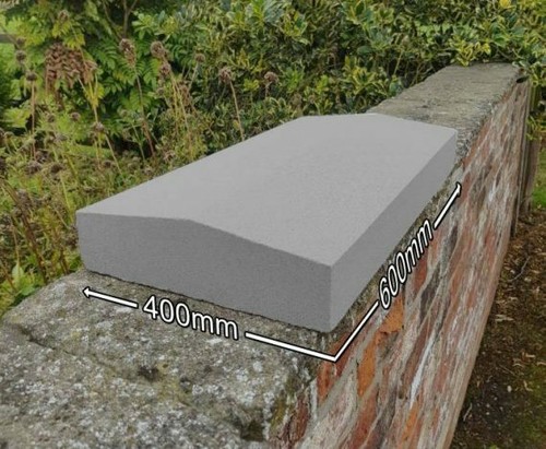 4x Twice Weathered Cast Stone Wall Copings, 600mm x 400mm | eBay UK