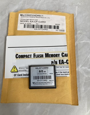 AUTOMATION DIRECT EA-CF-CARD C-MORE COMPACT FLASH MEMORY CARD | eBay
