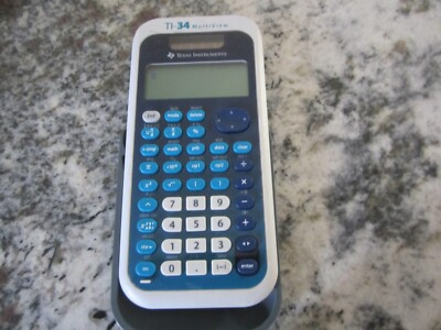 Texas Instruments TI-34 MultiView Scientific Calculator - Blue/White | eBay